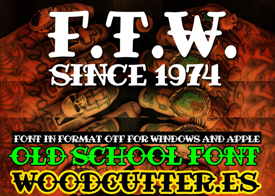 F.T.W. Since 1974 (font) - Etsy