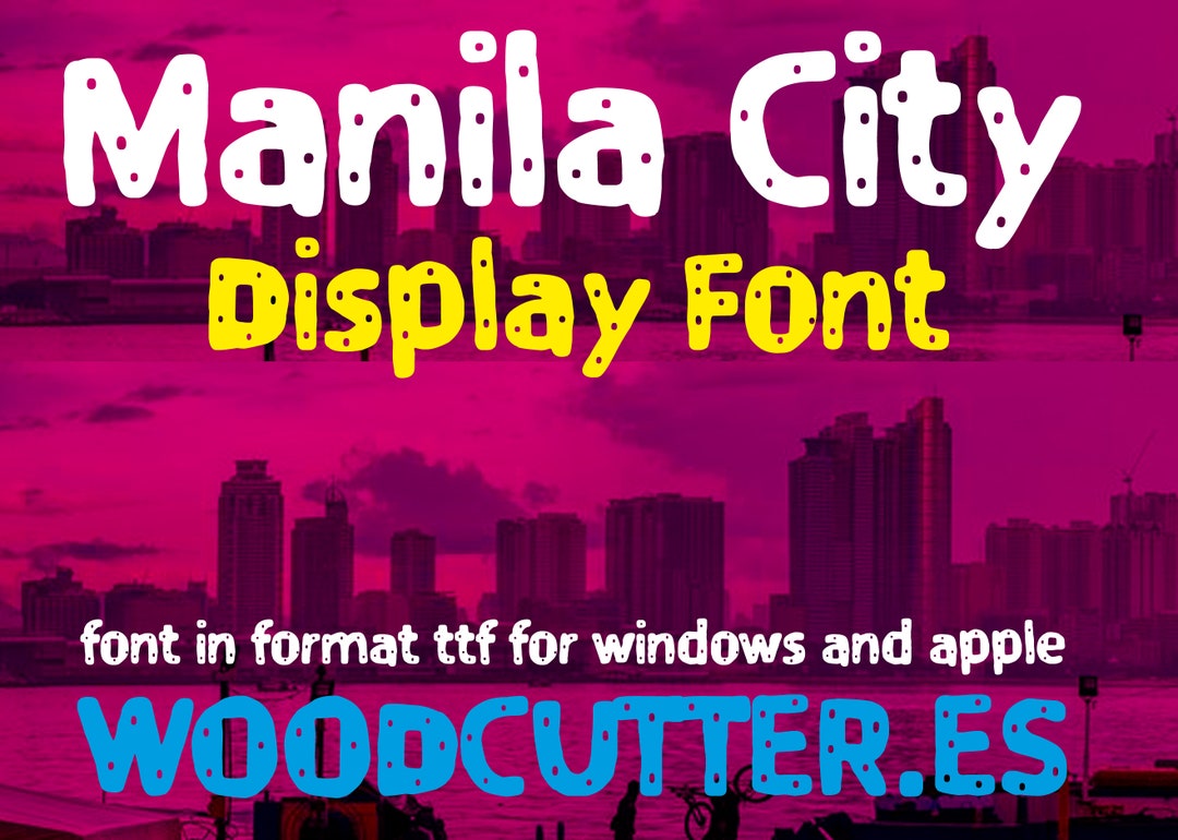Manila City Font - Etsy