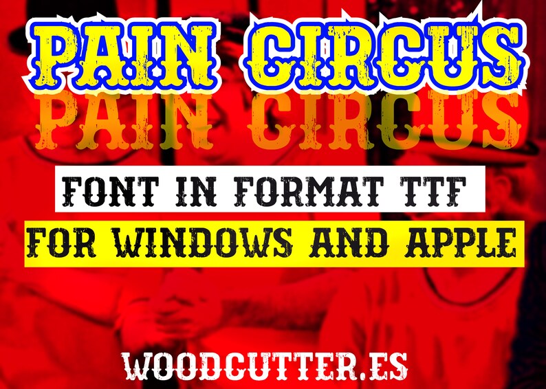 Pain Circus Font - Etsy