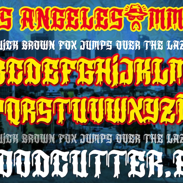 Los Angeles Dodgers Font - Etsy