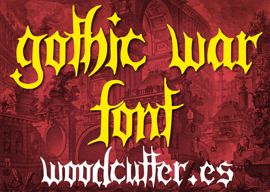 Gothic War Font - Etsy