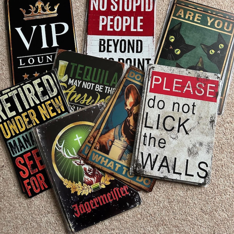 Funny Metal Signs - Etsy