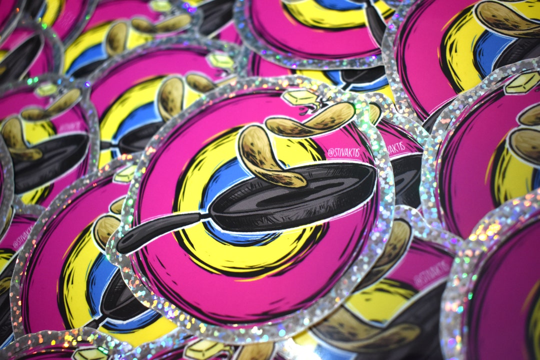 Pan Pun Glitter 3" Queer Pansexual Sticker - Etsy