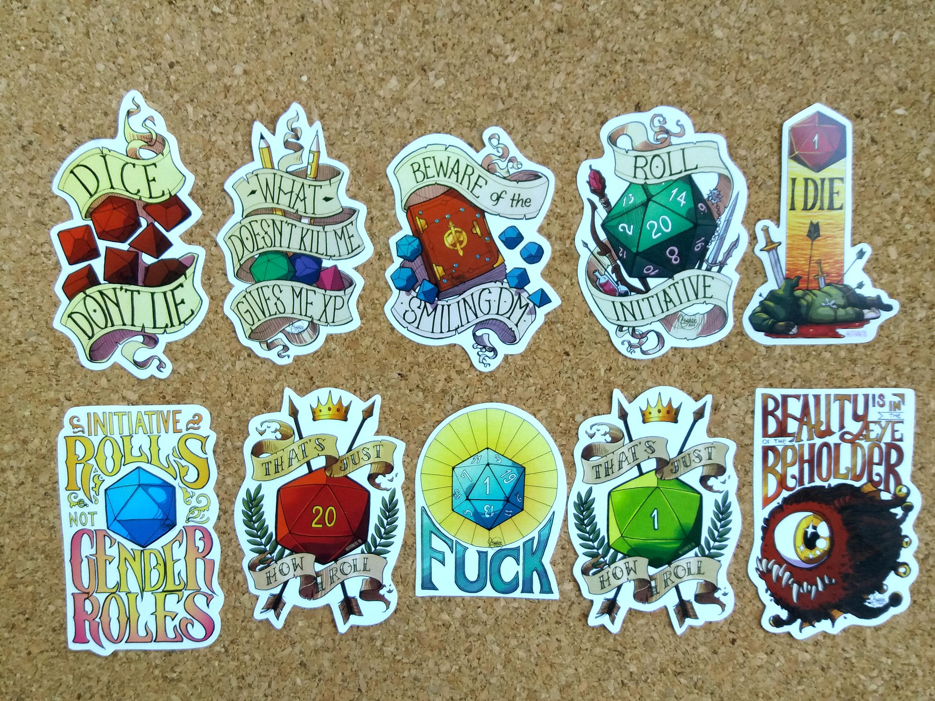 D&D Stickers | Etsy