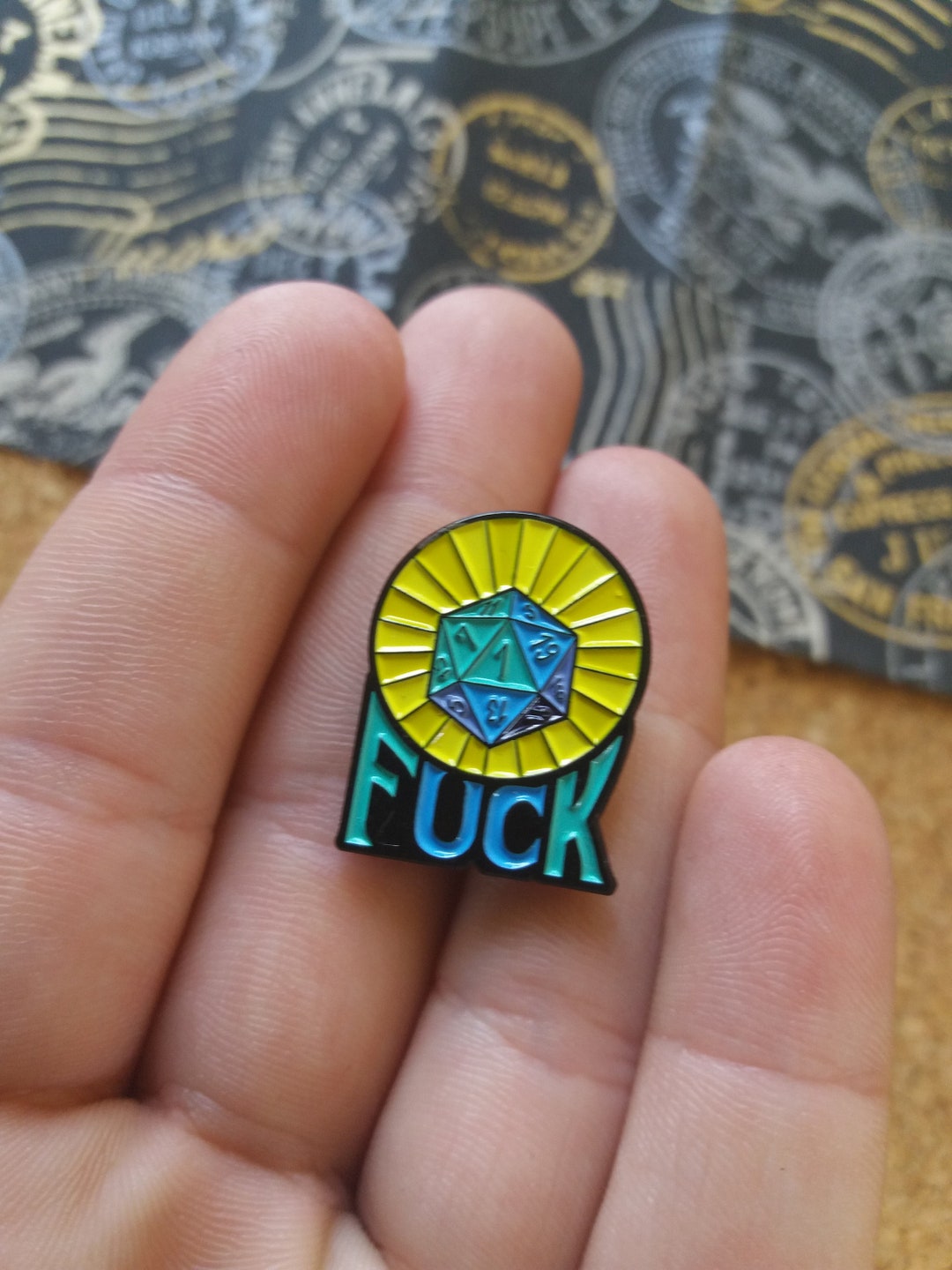 D&D Critical Fail 1'' Soft Enamel Pin - Etsy