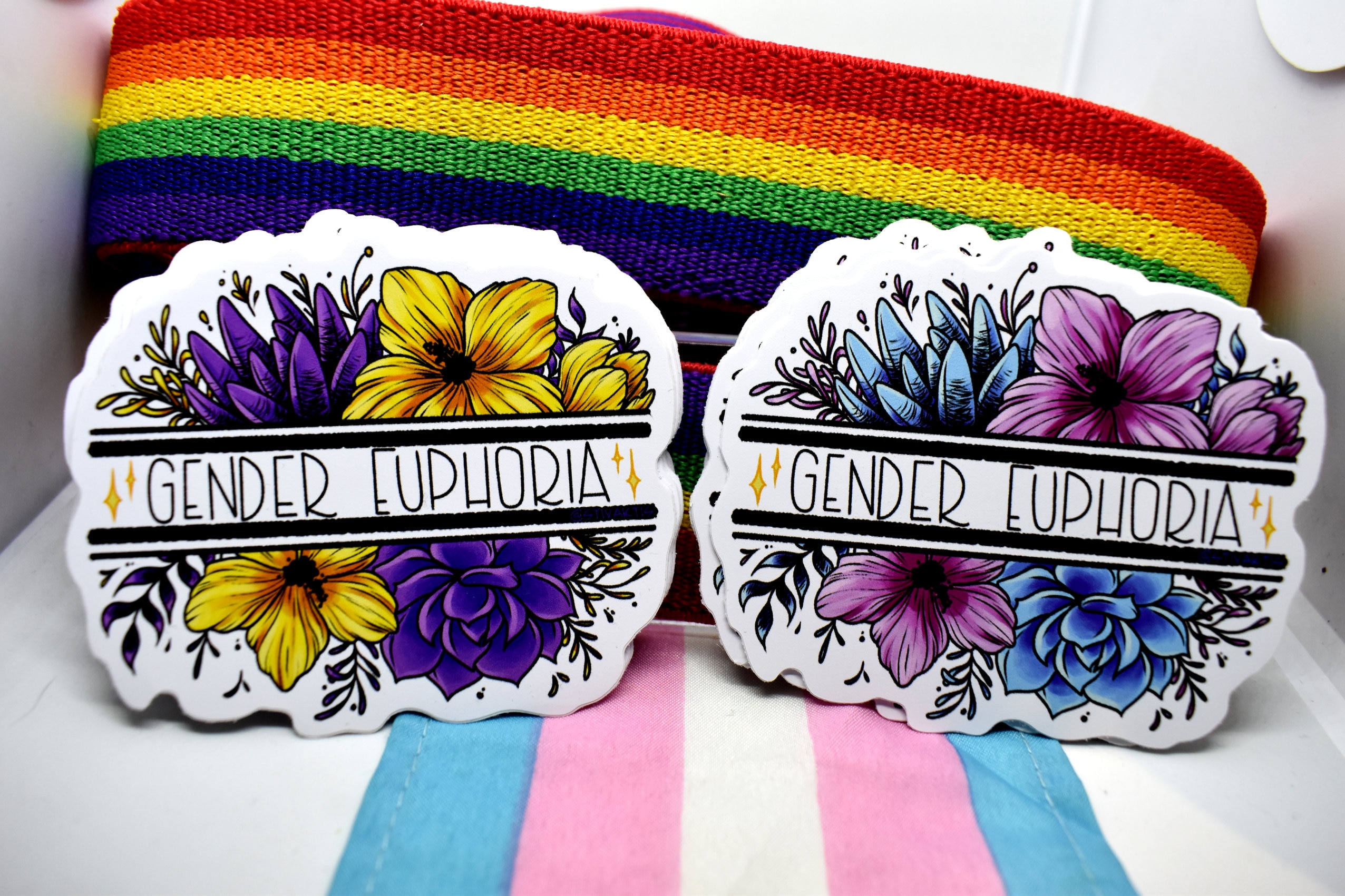 Gender Euphoria Queer Trans Matte High Quality Sticker - Etsy