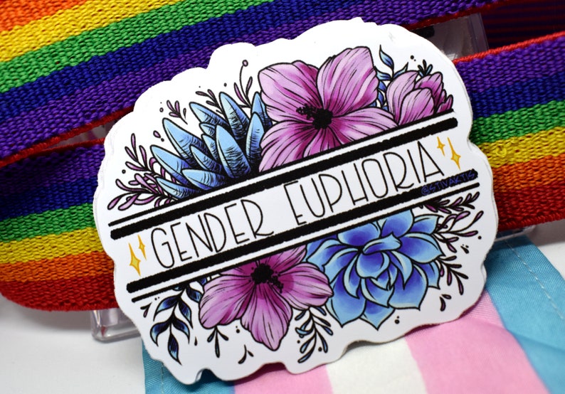 Gender Euphoria Queer Trans Matte High Quality Sticker - Etsy