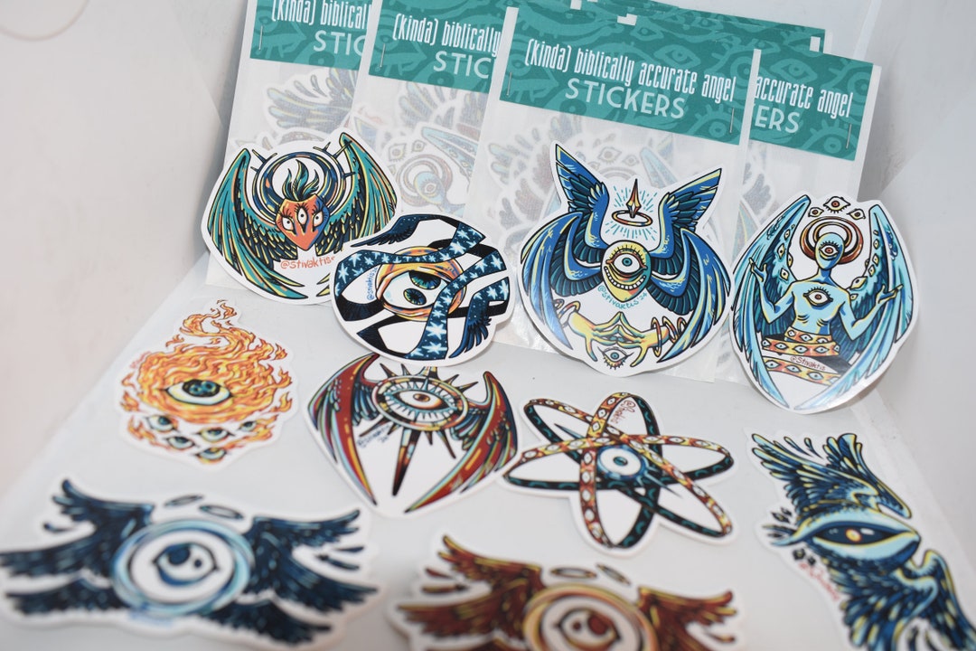 Biblically Accurate Angels Eco-friendly 10-piece Sticker Pack - Etsy