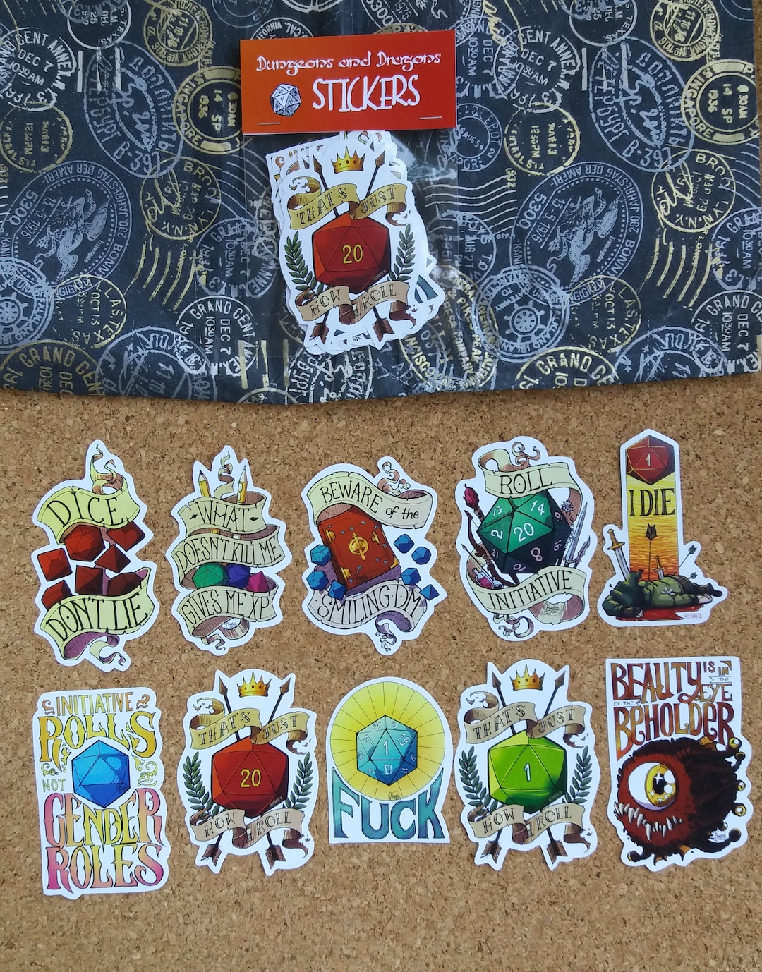 D&D Stickers - Etsy