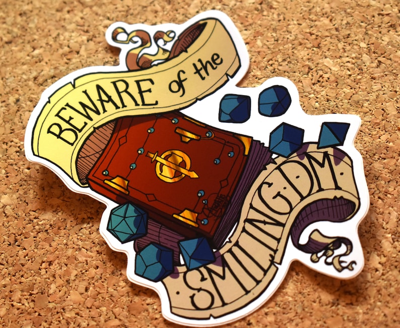 Dungeons and Dragons Dungeon Master 10cm Glossy Vinyl Sticker | Etsy