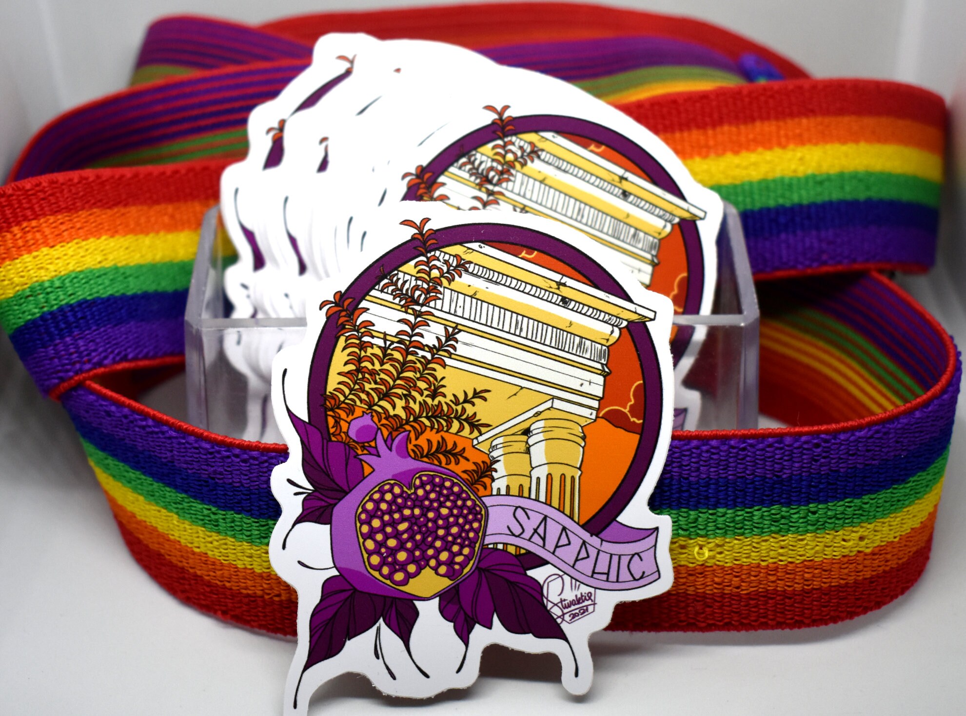 Sapphic Achillean Queer Gay Mlm Wlw Matte Vinyl 10cm | Etsy