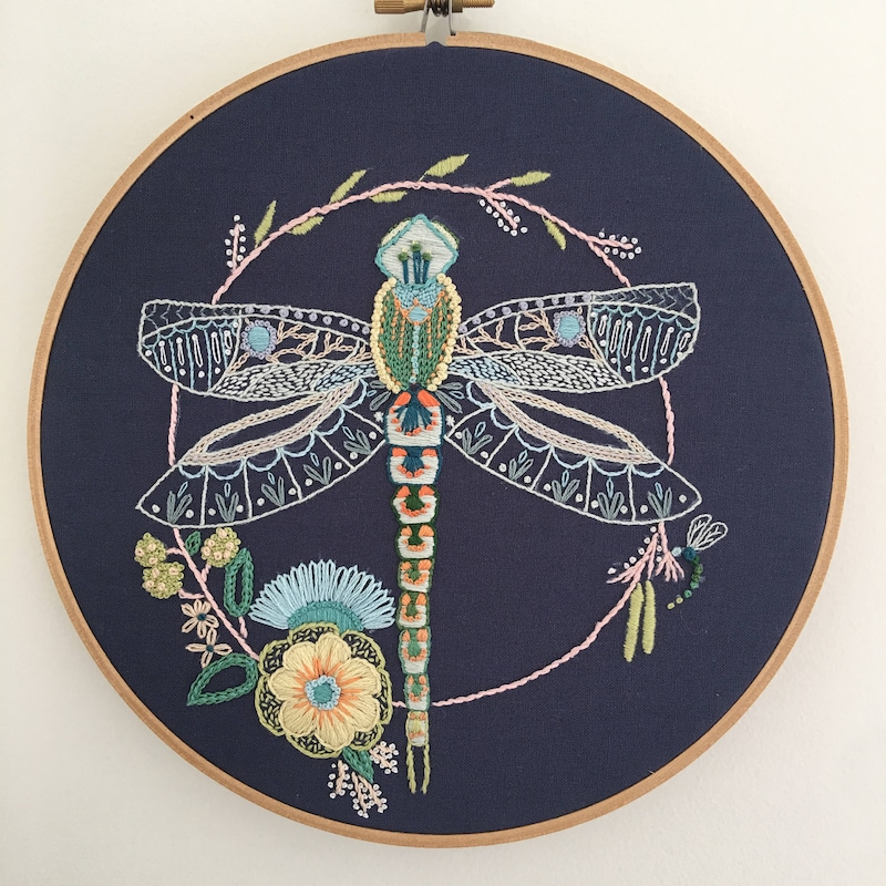 Dragonfly Embroidery Kit - Etsy