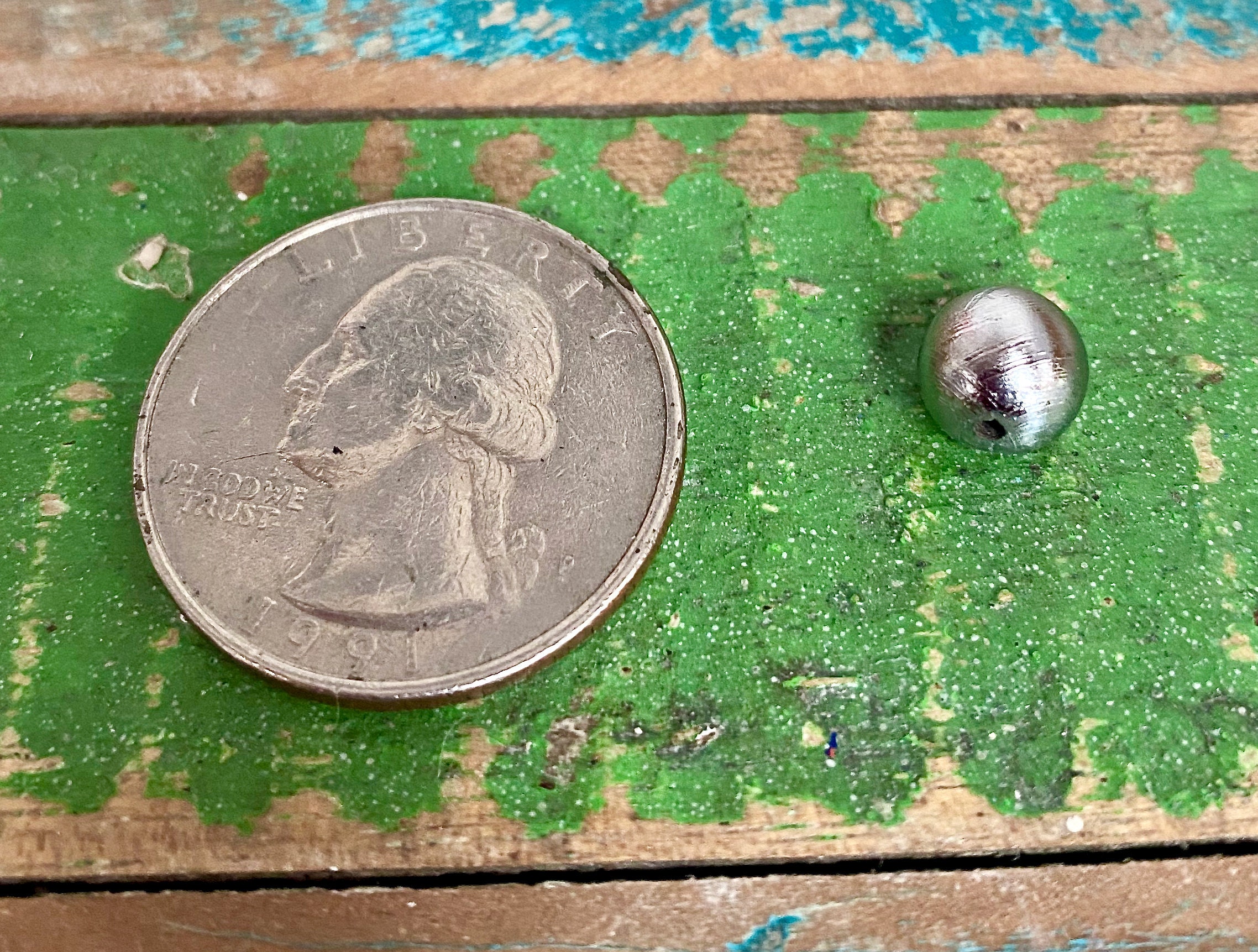 Meteorite Rare 7mm Muonionalusta Round Beads - Treated (will Not Rust ...