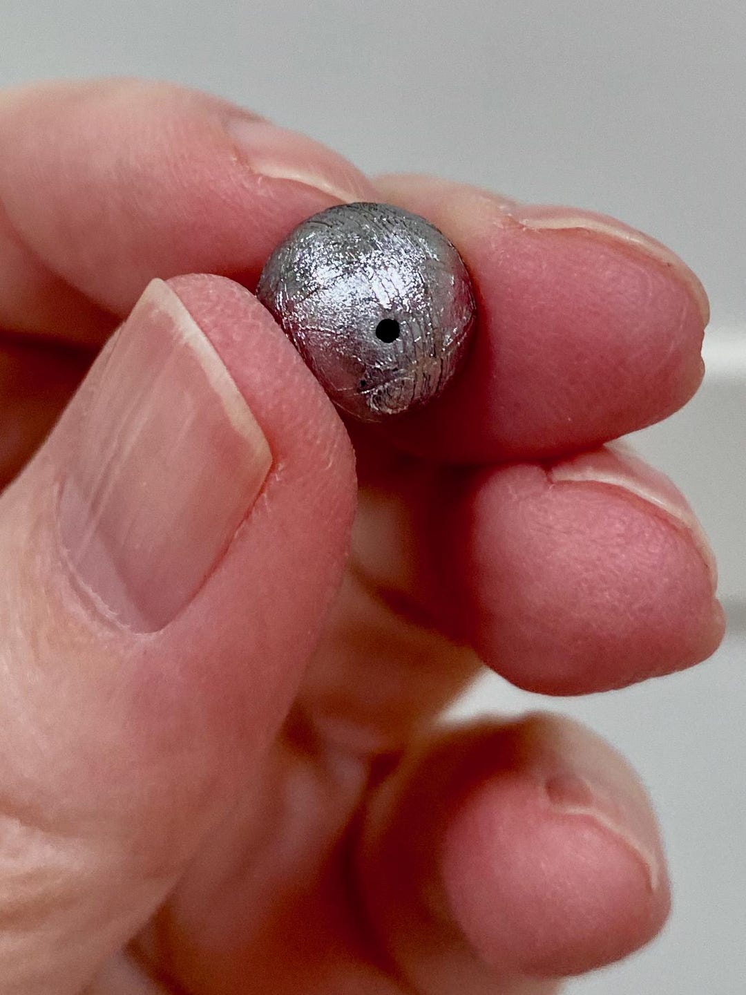 Meteorite Rare 10mm Muonionalusta Round Bead - Treated (will Not Rust ...