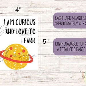 Printable Kids Affirmation Cards With Colorful Images | Positive ...