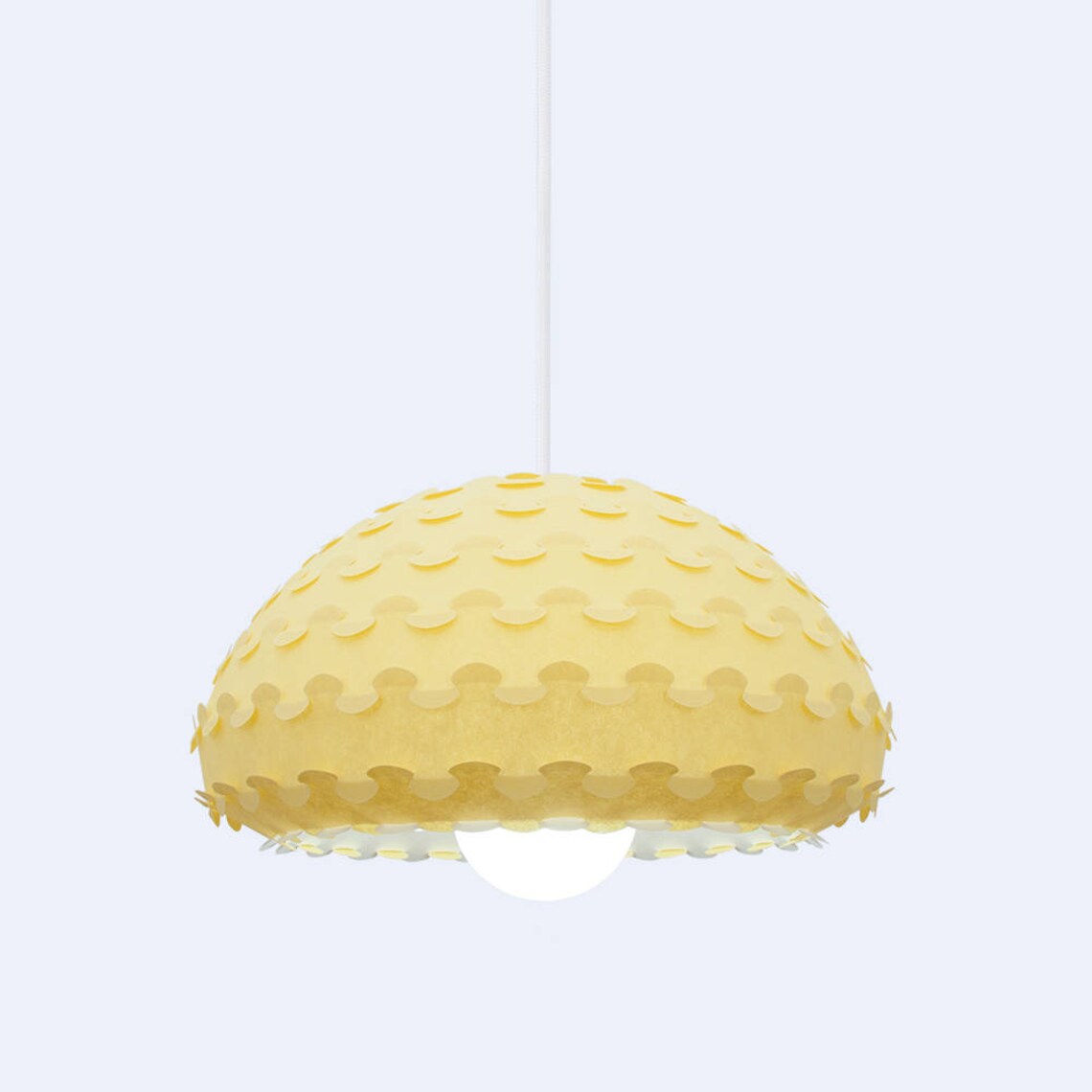 Yellow Pendant Lamp Shade | Kasa Y Light - Etsy