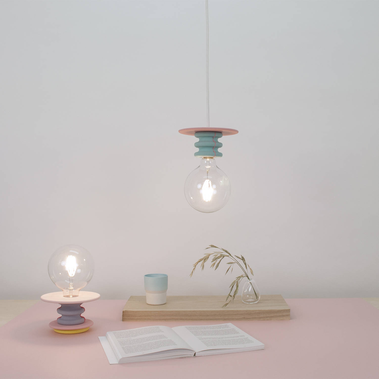 Pastel Pink Table Lamp Small Frutti Light - Etsy