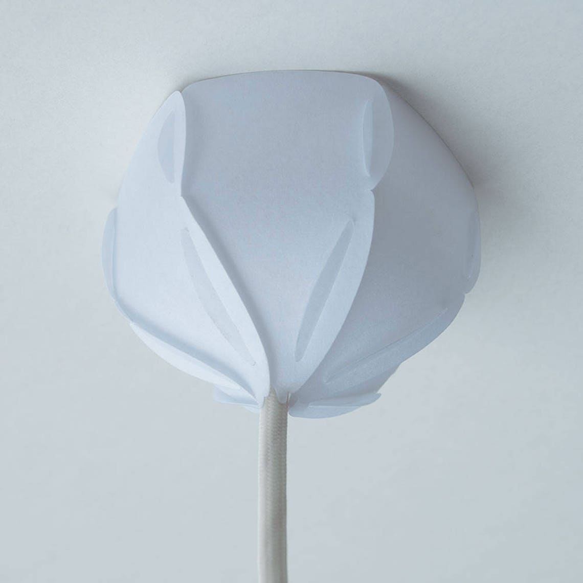 Sphere Pendant Light Airy White Lamp - Etsy