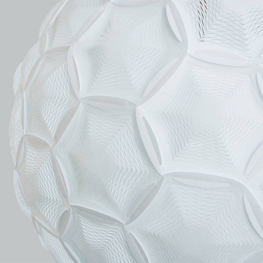 Sphere Pendant Light | Airy White Lamp - Etsy