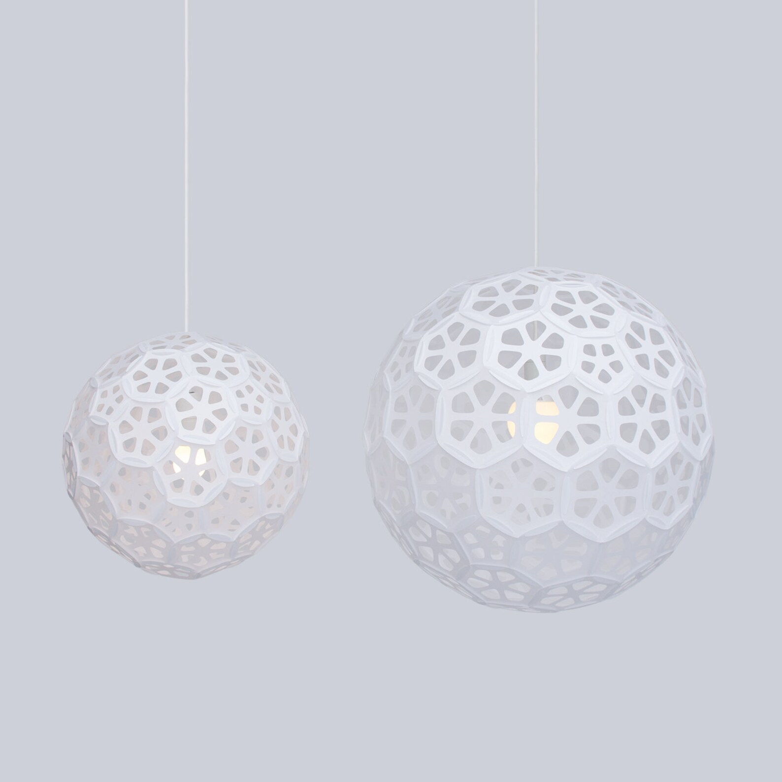 Geometric Sphere Pendant Light Flower Ball M - Etsy