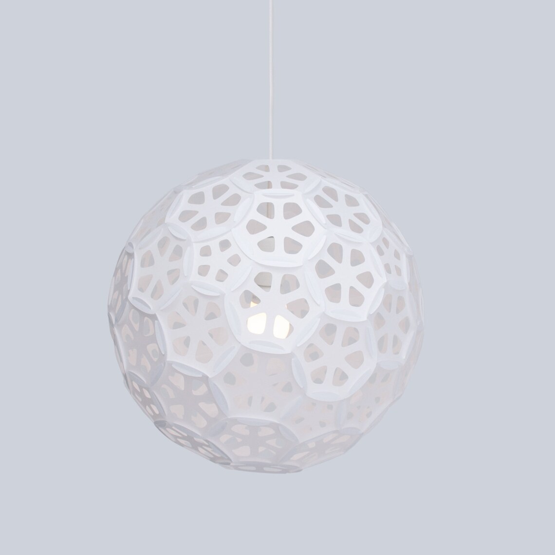 Geometric Sphere Pendant Light Flower Ball M - Etsy