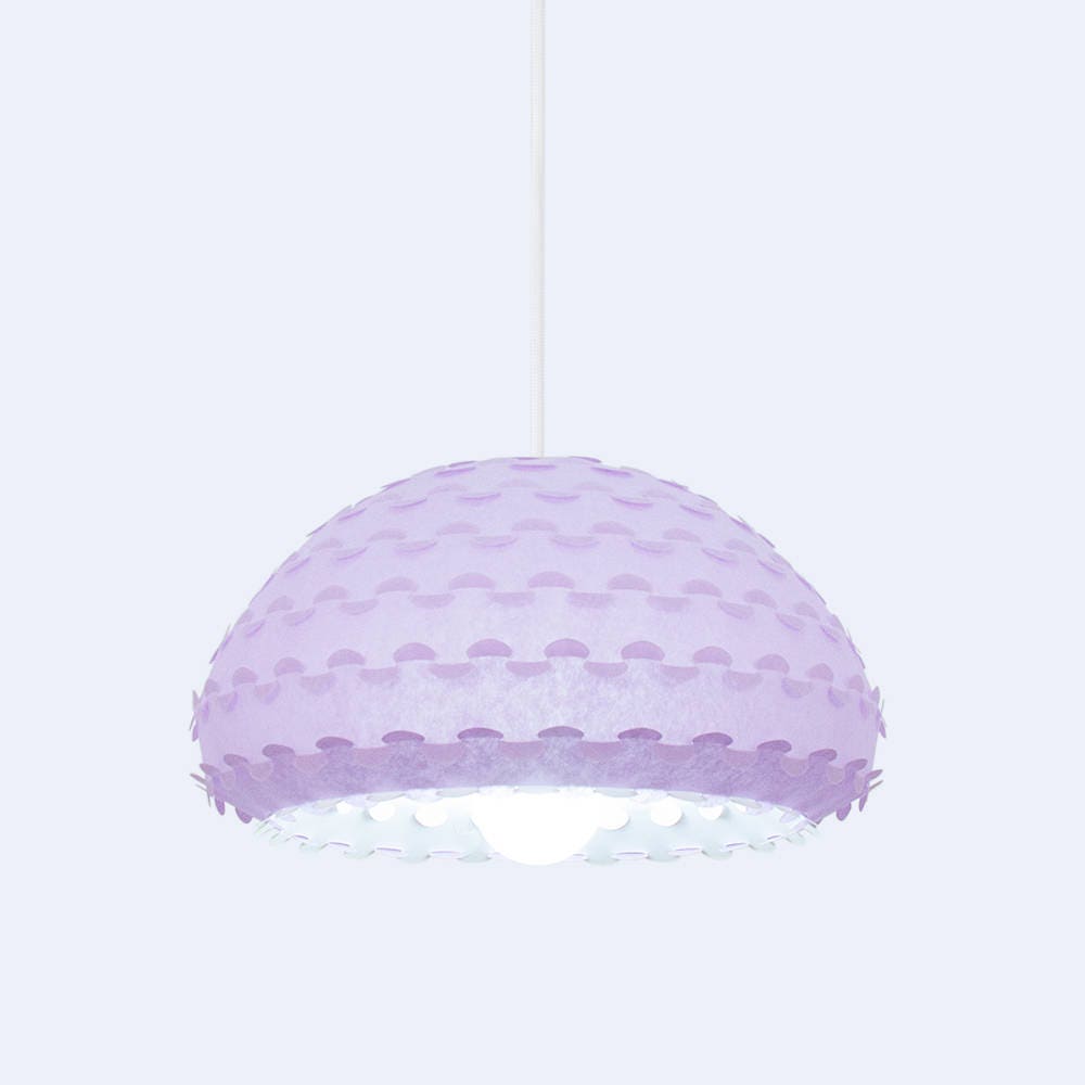Lavender Colored Modern Pendant Lamp - Kasa L Ceiling Light - Etsy