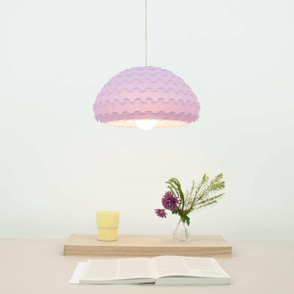 Lavender Colored Modern Pendant Lamp - Kasa L Ceiling Light - Etsy