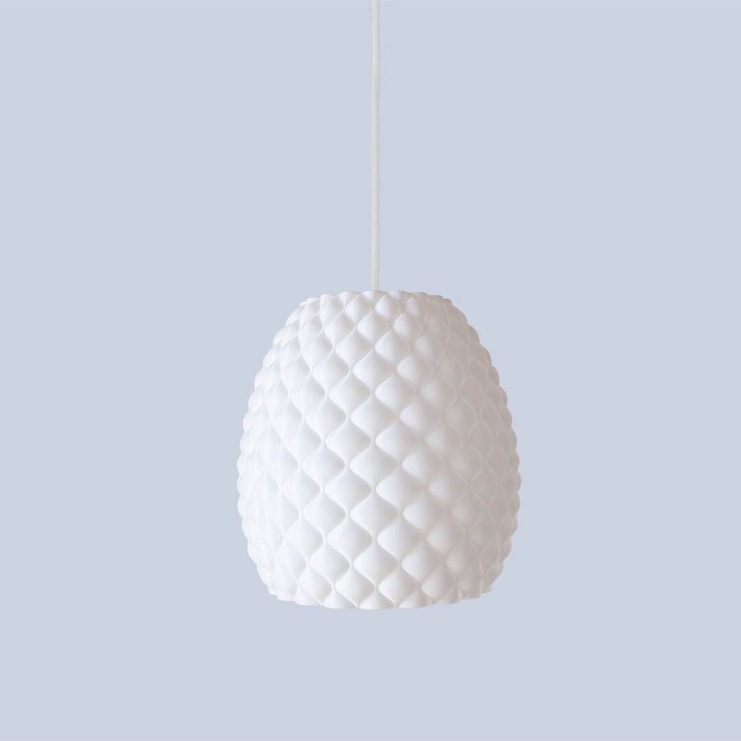 White Ripple Pendant Light - Wave - Etsy