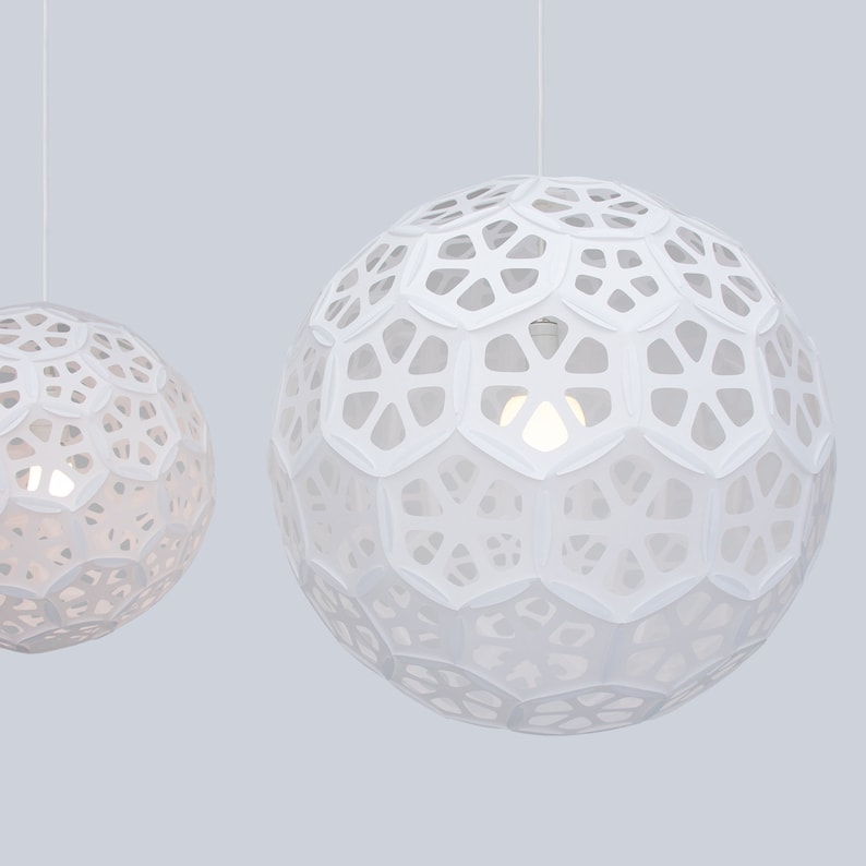 Geometric Sphere Pendant Light Flower Ball M - Etsy