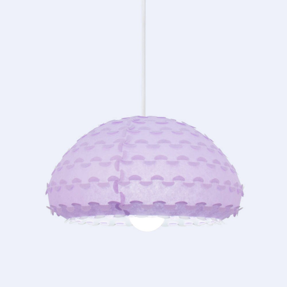 Lavender Colored Modern Pendant Lamp - Kasa L Ceiling Light - Etsy