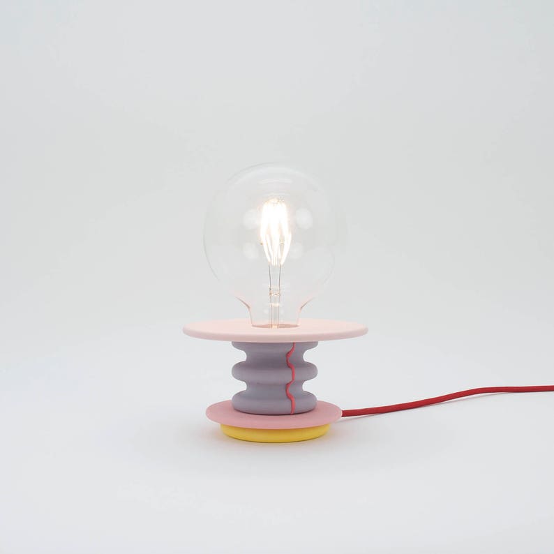Pastel Pink Table Lamp Small Frutti Light - Etsy