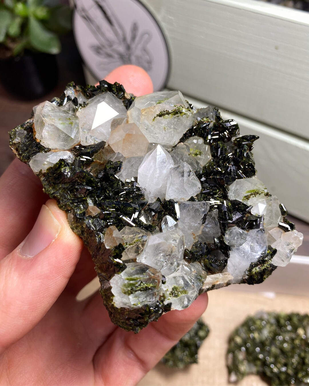 Forest Quarz Epidote W. Quartz Türkiye 123g - Etsy