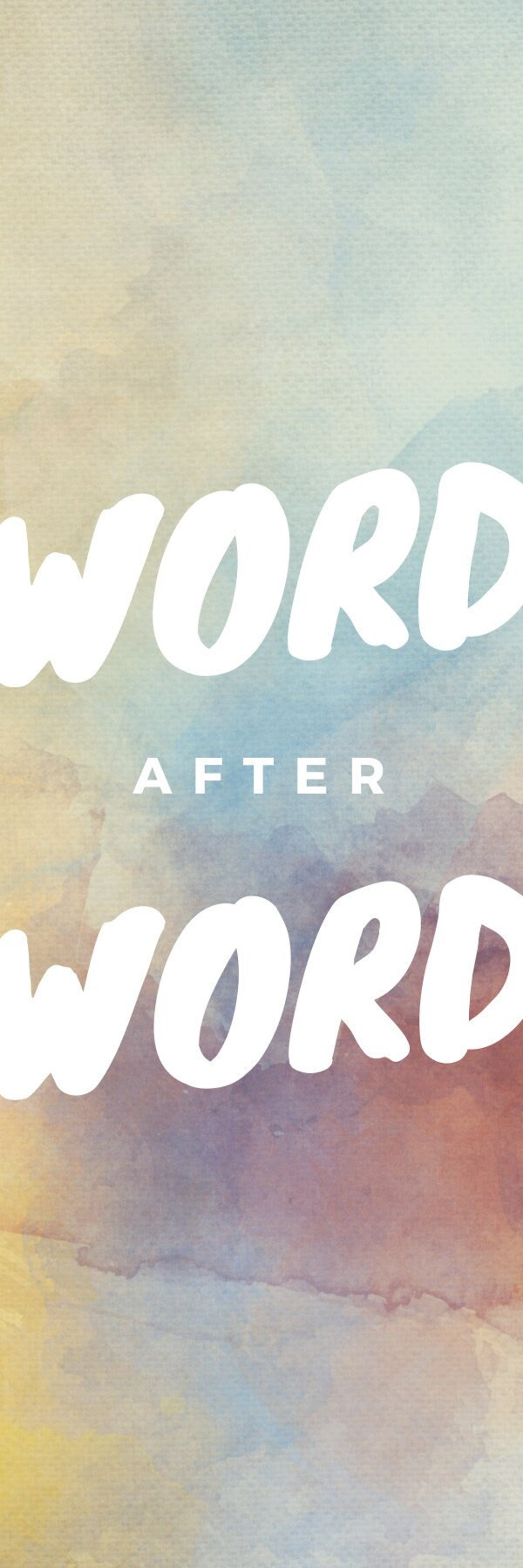 Word After Word Printable Bookmark - Etsy