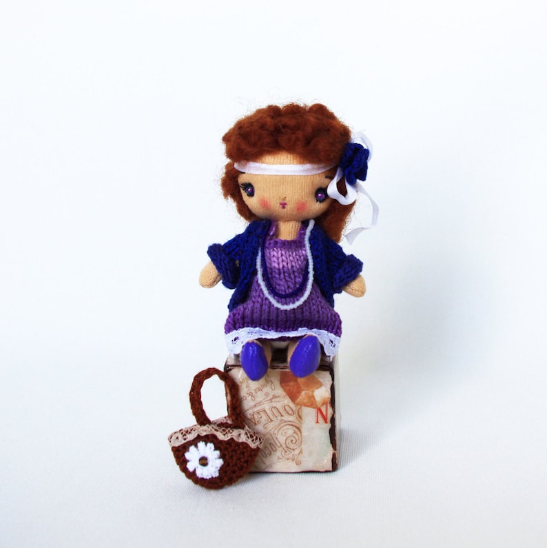 Miniature dolls lovely doll 4 inch Ava | Etsy