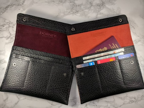 Leather Travel Wallet for Multiple Currency's. Can Also Be | Etsy