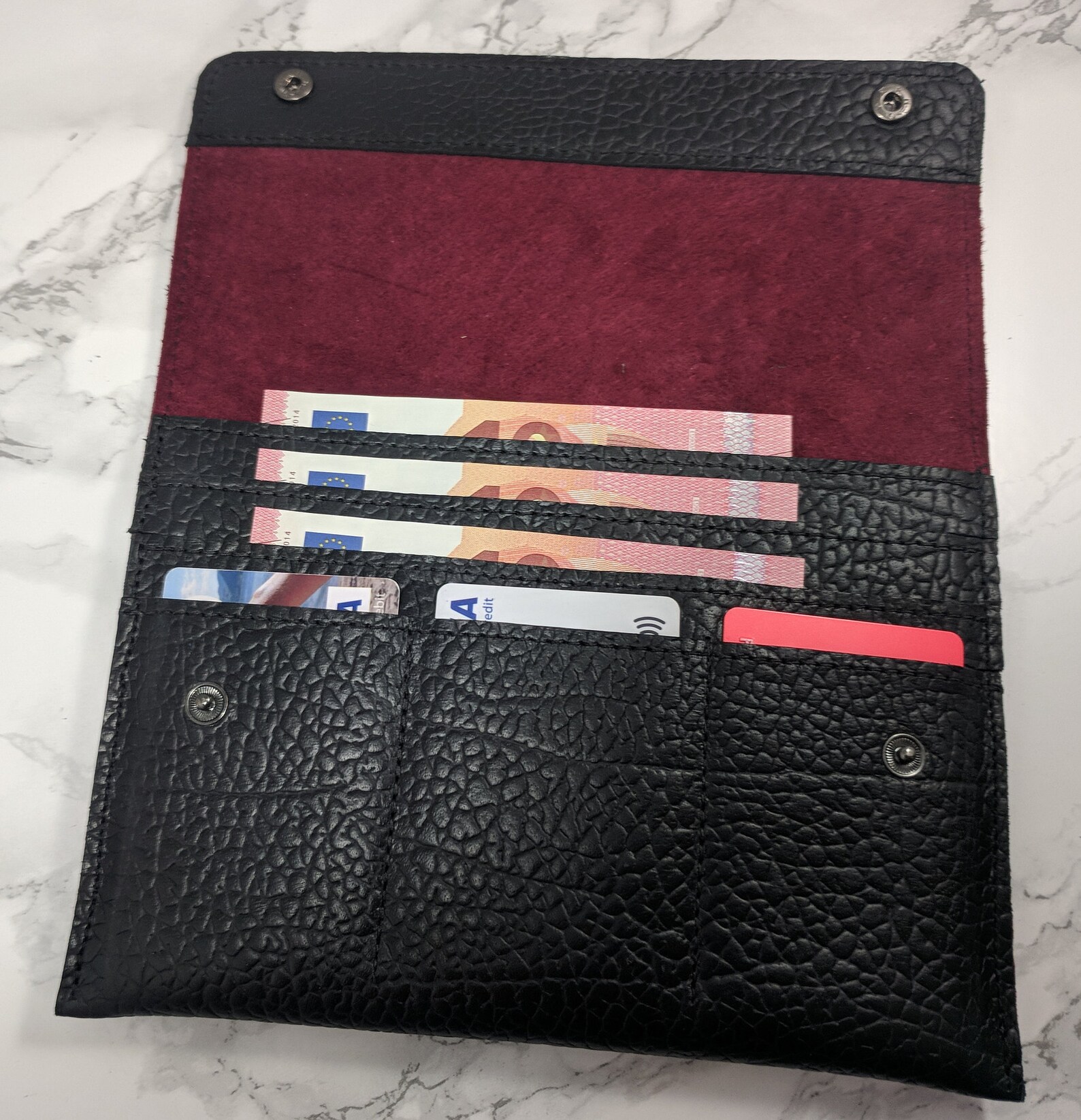 Leather Travel Wallet for Multiple Currency's. Can Also Be Used for ...