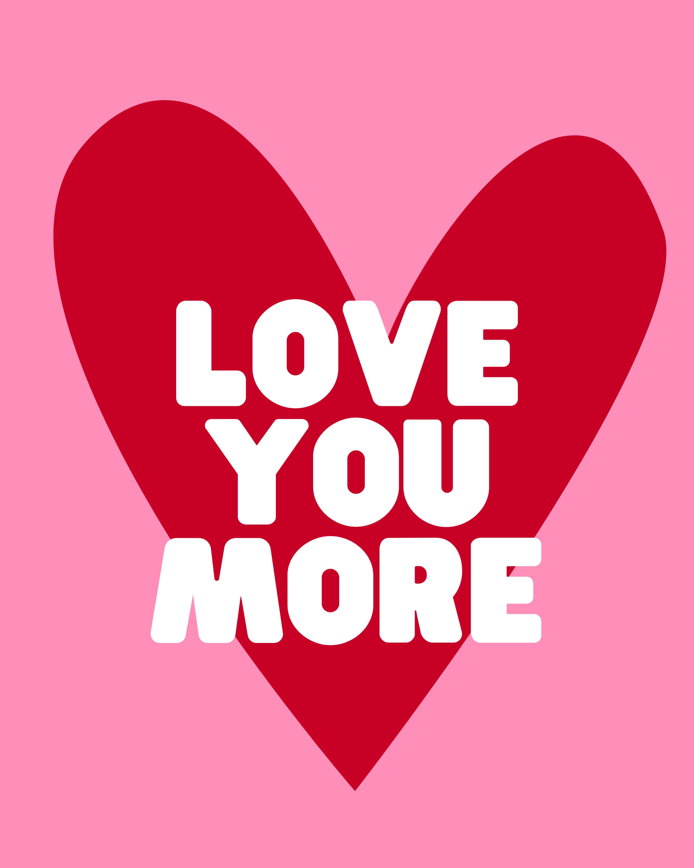 Love You More Digital Prints - Etsy