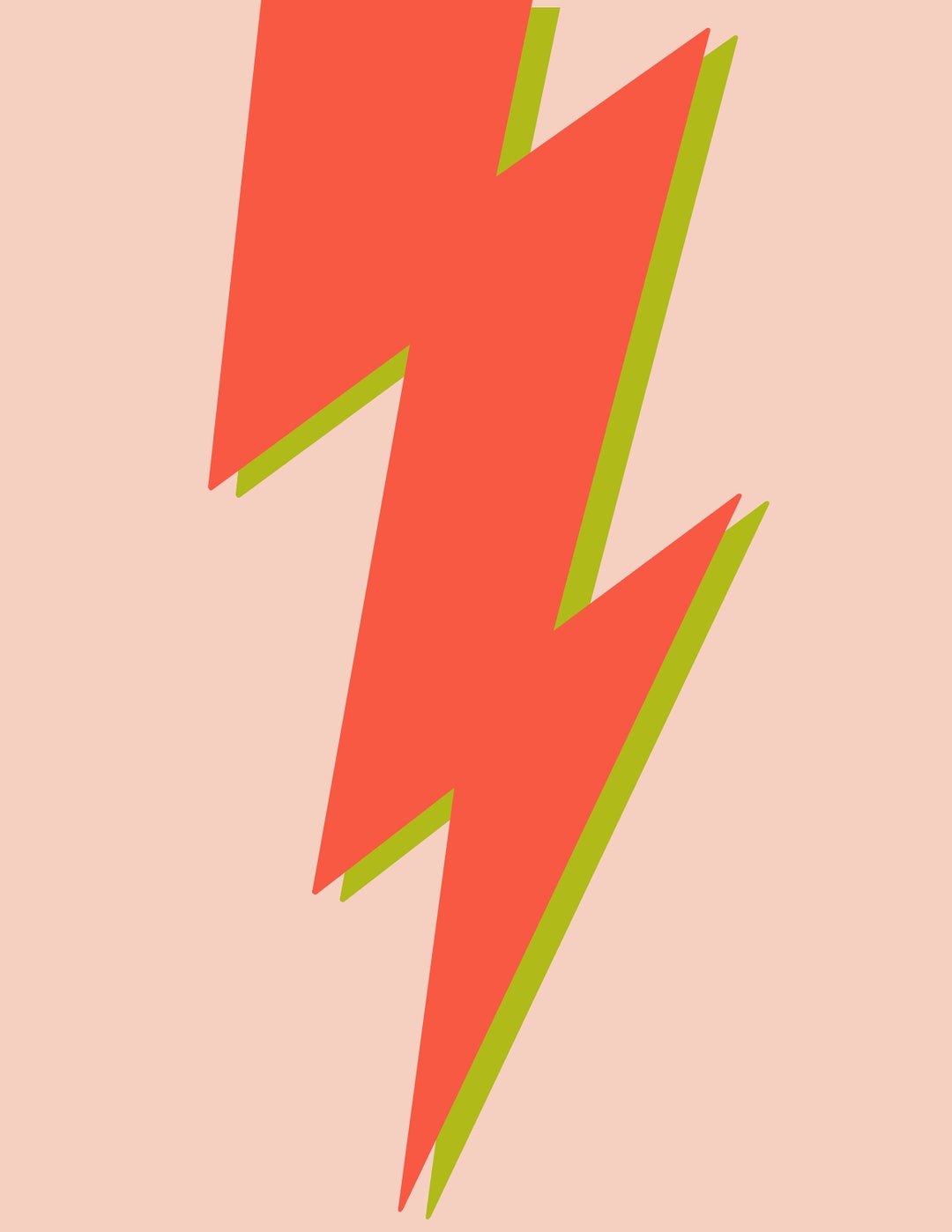 Lightning Bolt Print - Etsy