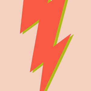 Lightning Bolt Print - Etsy