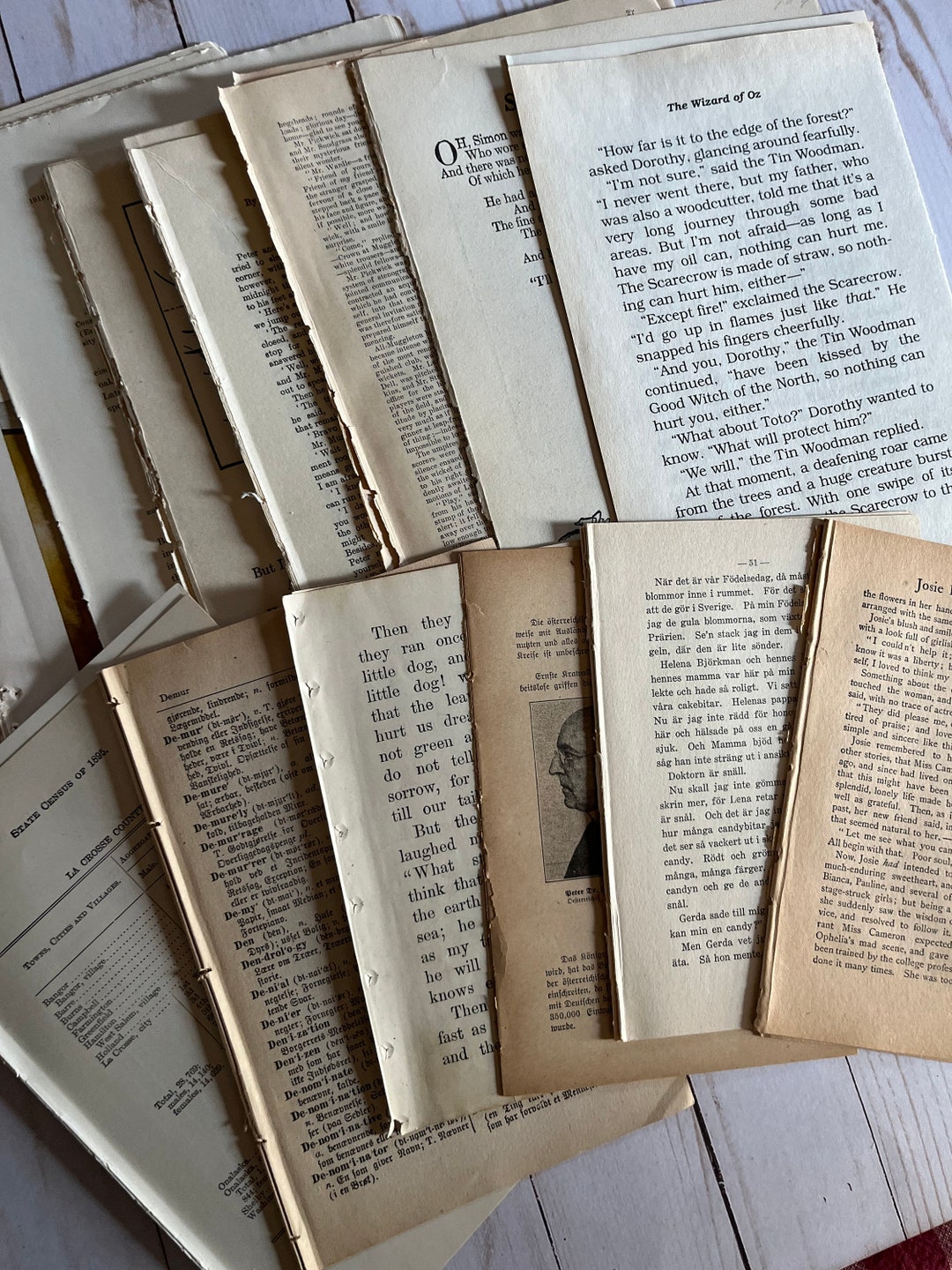 Vintage Book Pages for Junk Journals, Junk Journal Collage Papers - Etsy