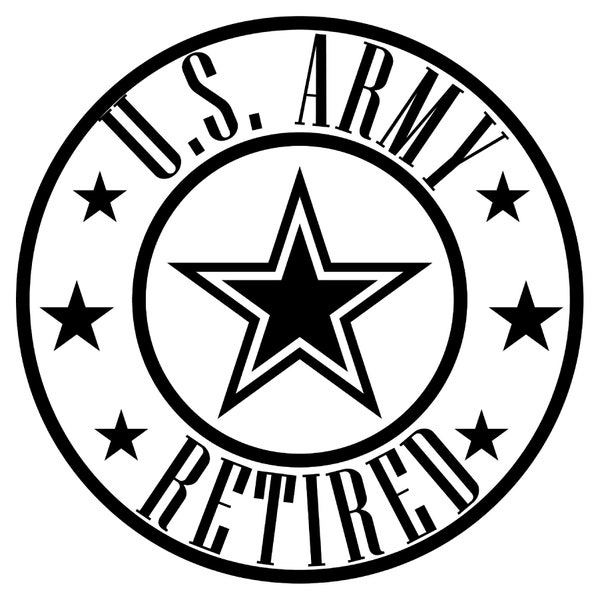 Us Army Retired Svg - Etsy