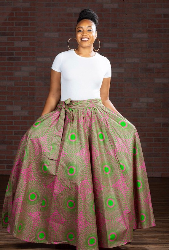 Skirt African Print Skirt | Etsy