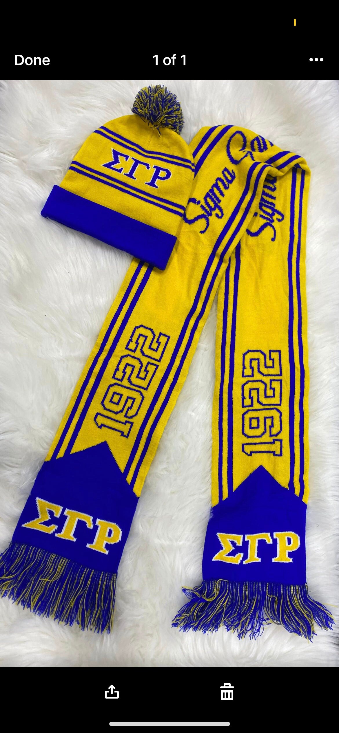 Sigma Gamma Rho Scarf and Hat Set - Etsy
