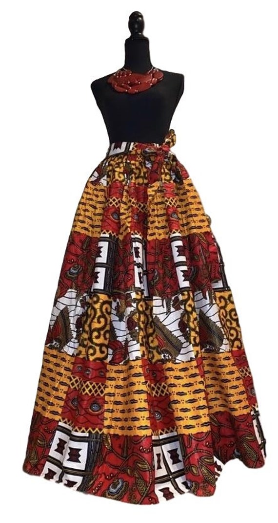 African Skirt Maxi Skirt Long African Skirt Tribal | Etsy