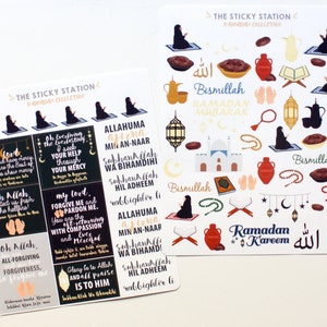 Ramadan Sticker Kit Ramadan, Iftar, Suhoor, Prayer Trackers, Quran ...