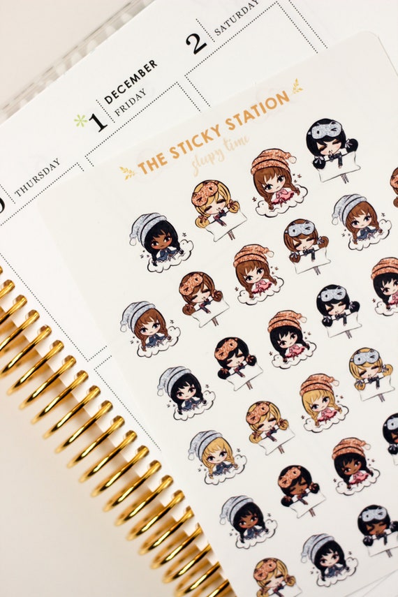 Sleepytime Planning Stickers: for Bedtimes Naps Etc | Etsy