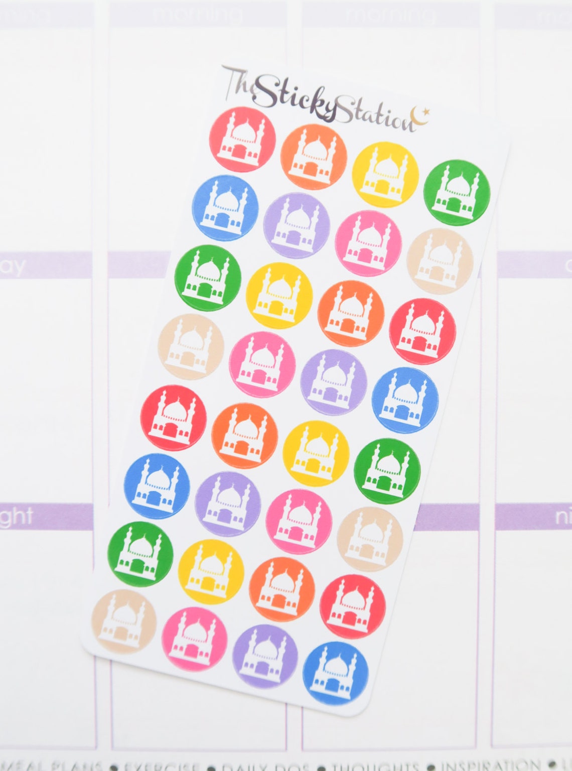 32 Masjid/mosque Icon Stickers Perfect for Life Planner - Etsy