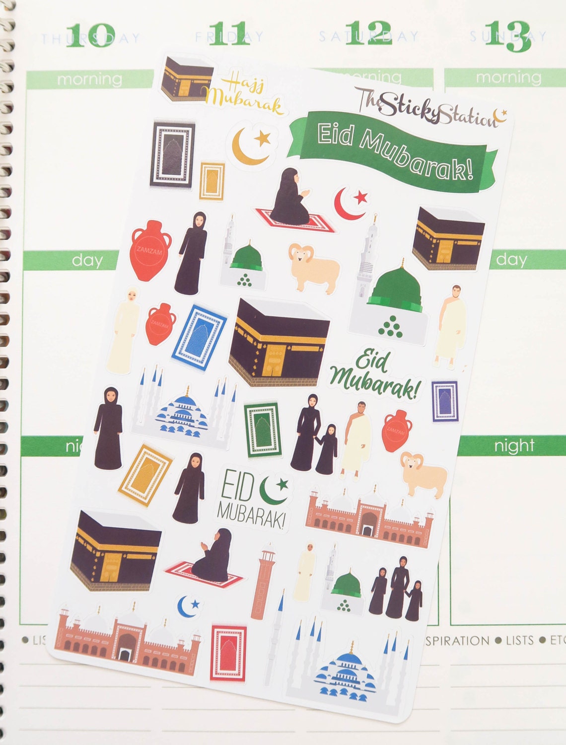 Salaam Sticker Set Hajj Eid Islamic Stickers Quran - Etsy