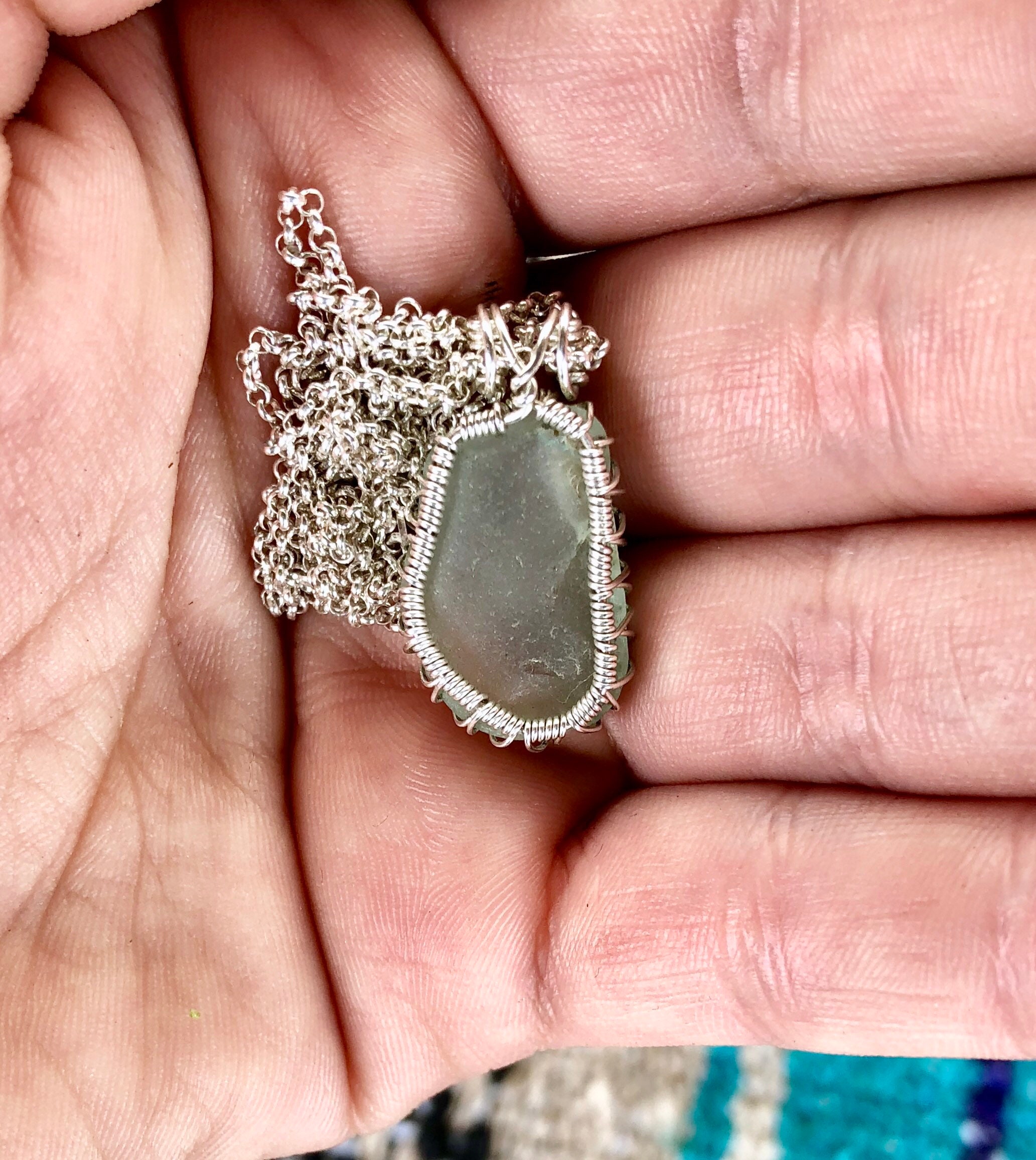 Mountain River Necklace/ Blue Ridge Parkway Jewelry/ Appalachian Trail ...