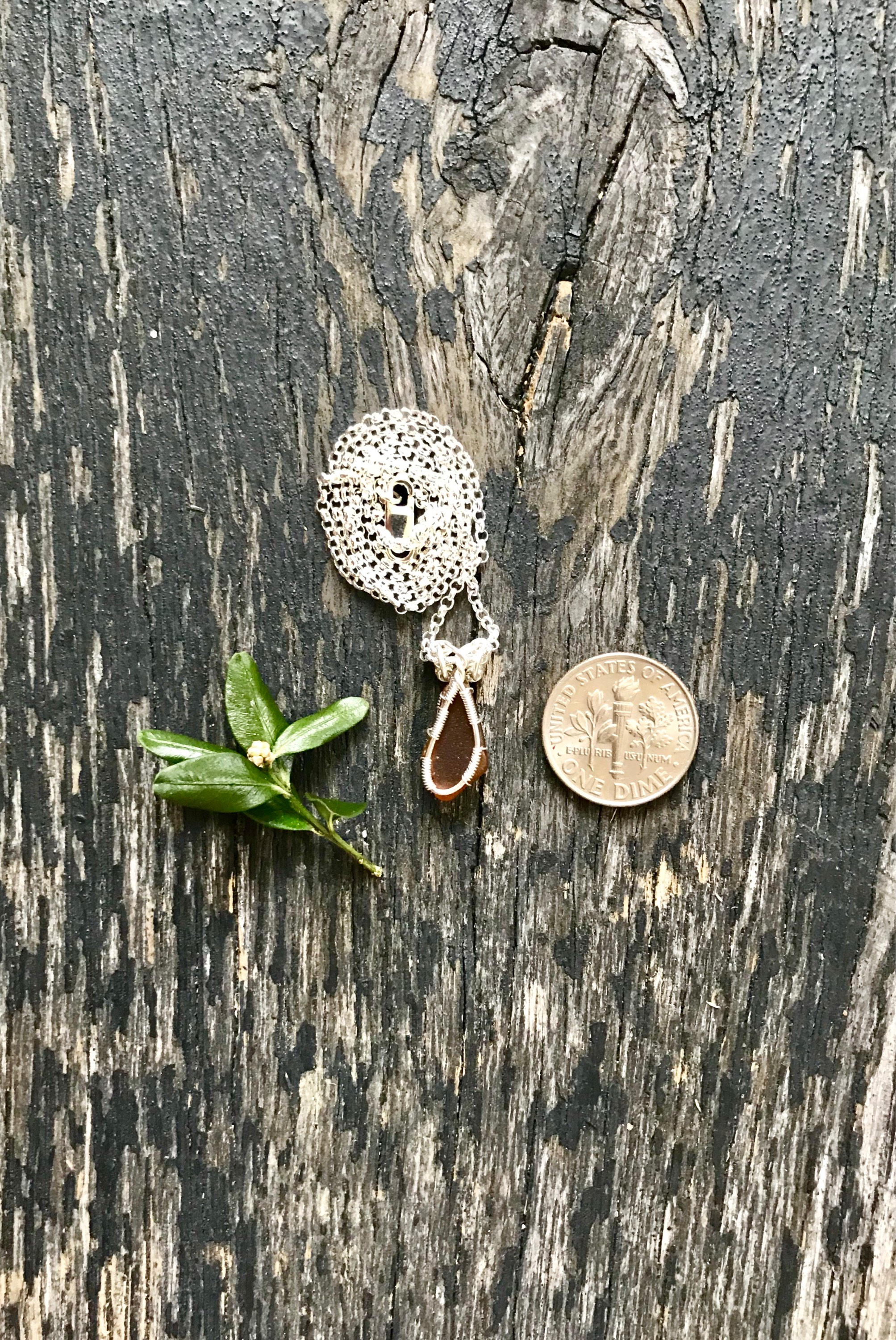 Silver Wirewrap Choker / Sterling Silver Nature Necklace / Appalachian ...